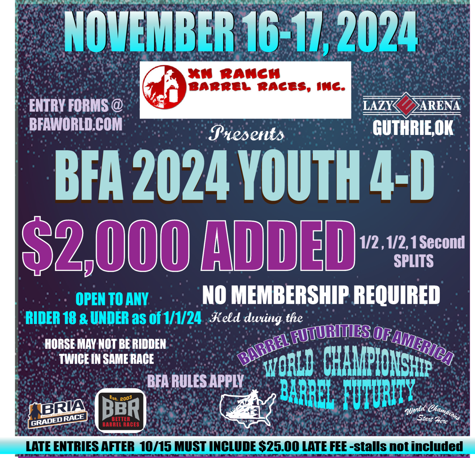 Barrel Futurities of America – World Champions Start Here