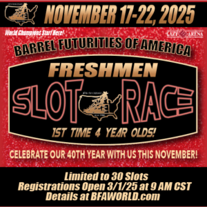 2025 Approved Events – Barrel Futurities of America