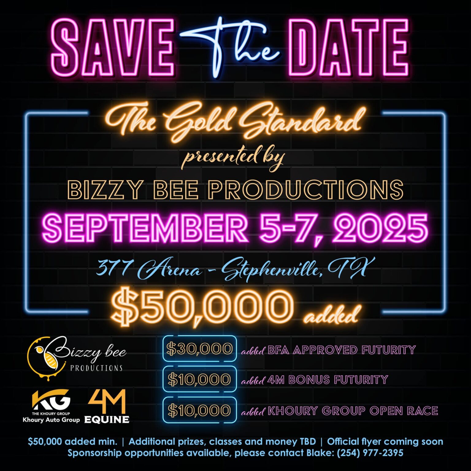 2025 Approved Events – Barrel Futurities of America